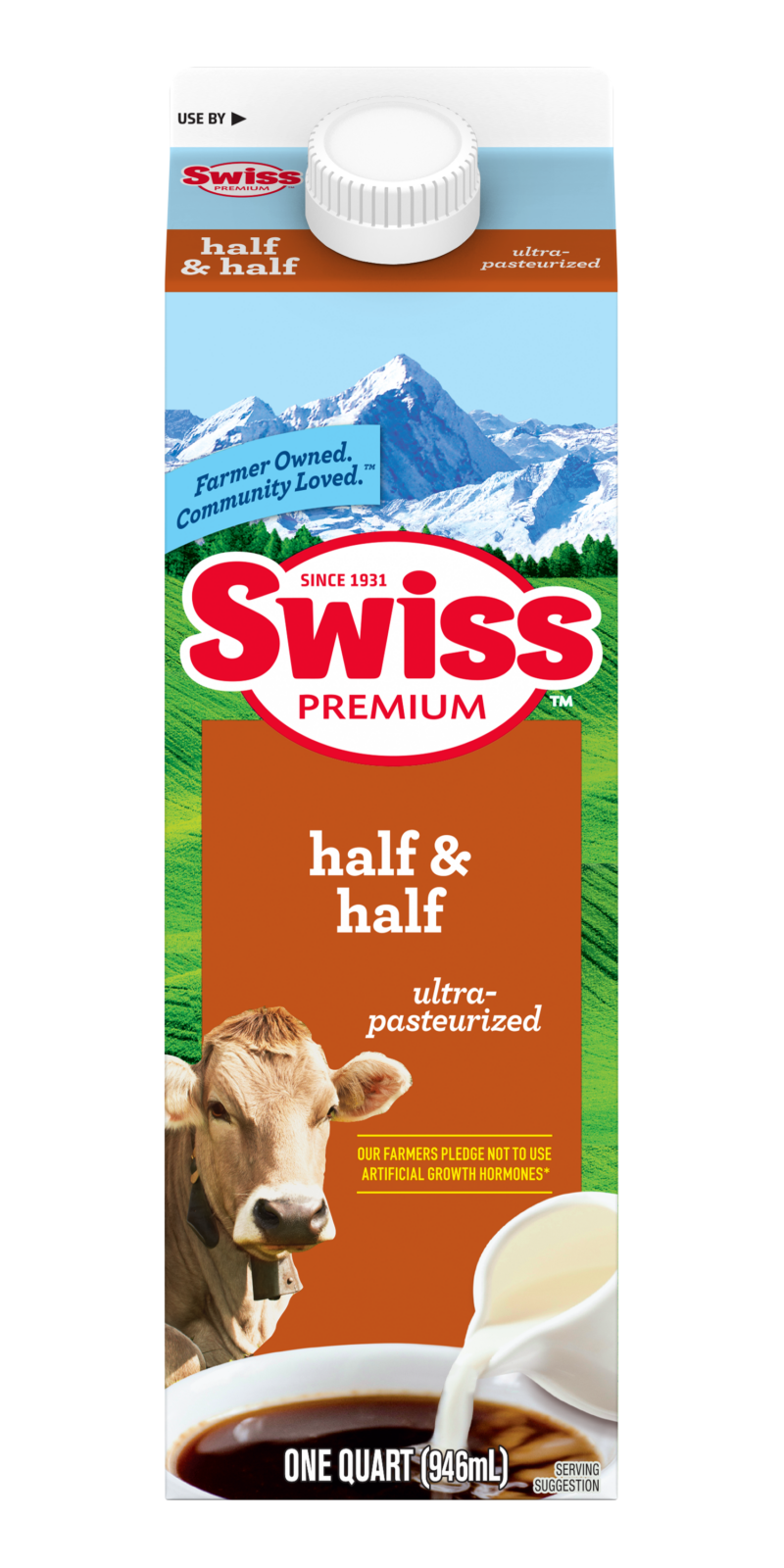 Half & Half Quart - Swiss Premium™ Dairy
